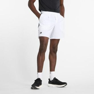 New Balance Homme Tournament Short en Blanc, Polytissé, Taille XL