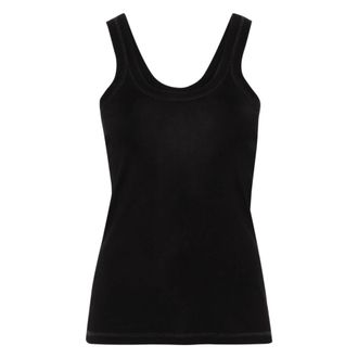Christophe Lemaire Rib Tank Top - - Tops - Damen - Schwarzk - L