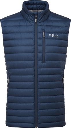 RAB Herren Microlight Weste - Leichte Daunenweste 700 Füllung zum Wandern & Skifahren, Tempest Blau, XL