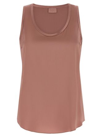 Brunello Cucinelli Stretch Silk Satin Tank Top - Pink