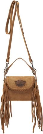 El Vaquero Femme, Sacs, Brun, Taille: ONE Size Sac en cuir marron &agrave; franges