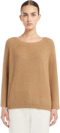 Max Mara Femme, Pulls, Brun, Taille: 40 FR Tricot ras du cou