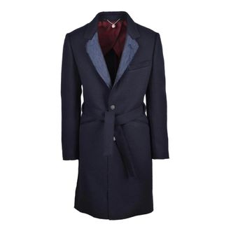 Maurizio Miri G&uuml;rtelmantel - - Coats - Herren - Blau - M