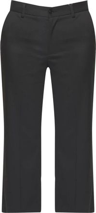 Maison Margiela Femme, Pantalons, Noir, Taille: 34 FR Pantalon Tailleur Cropped