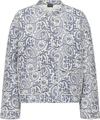 Only Onlhallie Quilted Jacket OTW Noos Veste matelassée avec Boutons et Poches Avant, Cloud Dancer, L Femmes