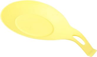 Pretyzoom Silikon L&ouml;ffelablage Hitzebest&auml;ndig Bis Flexibel K&uuml;chenhelfer rutschfest Utensilienhalter F&uuml;r Herd Und Arbeitsplatte Gelb Bpa-frei Lebensmittelecht