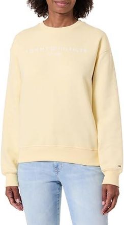 Tommy Hilfiger Sweat Femme Sans Capuche, Jaune (Frozen Custard), XL