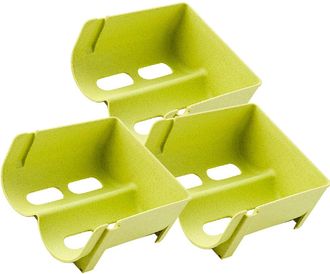 NUOBESTY Stapelbarer Bierflaschenhalter Kunststoff 3 St&uuml;ck Multifunktional Getr&auml;nkeaufbewahrung f&uuml;r K&uuml;che und Vorratskammer Stabiler Organizer f&uuml;r Bier und Sod