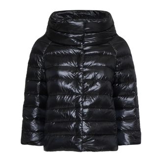 Herno Schwarze Steppdaunenjacke - - Jackets - Damen - Schwarzk - S