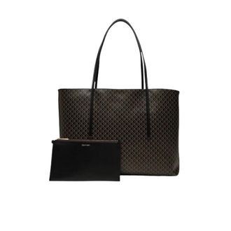 Calvin Klein Allover Emblem Logo Shopper mit Pochette - - Bags - Damen - Schwarzk - ONE SIZE
