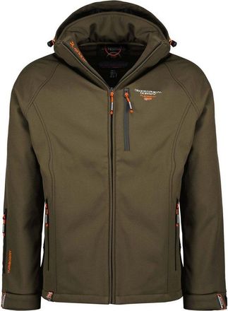 Geographical Norway Softshelljacke Herren - leichte wasserabweisende &Uuml;bergangsjacke f&uuml;r Fr&uuml;hling (Sommer atmungsaktiv winddicht Gr&ouml;&szlig;en S-7XL, 1-St) Mit Kapuze