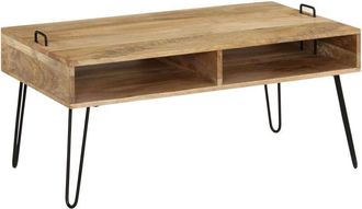 vidaXL Couchtisch Massivholz Mango 100x60x45 cm Vidaxl