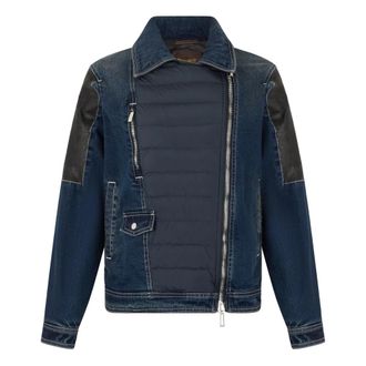 Moorer Denim-Trim Steppjacke - - Jackets - Damen - Blau - M