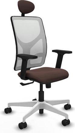 Piqueras y Crespo Ergonomischer Stuhl mit hoher R&uuml;ckenlehne, mit 2D-Armlehnen, h&ouml;henverstellbare Lendenwirbelst&uuml;tze und festes Kopfteil, ausgestattet mit Sincro 3 Posit