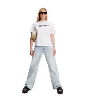 Karl Lagerfeld REGULAR FIT KURZARM T-Shirt, WEISS, S