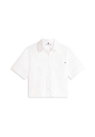 Tommy Hilfiger Damen Bluse aus Bio-Baumwolle