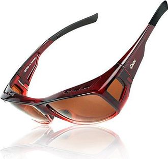 Duco SURLUNETTES SOLAIRES POLARISÉES course à pied, cyclisme, tennis, conduite, sport et loisirs - Pour hommes et femmes - Protection anti UV 400 8953 (L -