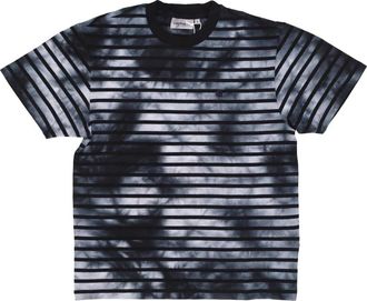 Carhartt Work in Progress Gestreiftes schwarzes T-Shirt- kurz&auml;rmelig- regul&auml;re Passform - - Tops - Herren - Mehrfarbig - L