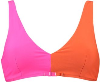 Puma Damen Plunge Bikini Top, Pink / Chili, M EU