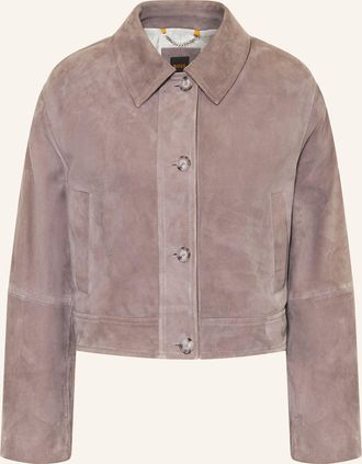 HUGO BOSS Lederjacke Sadela lila