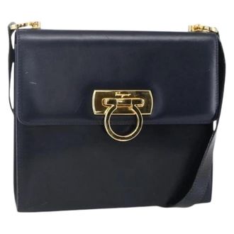 Ferragamo Pre-owned Leather Cross Body Bag - - Pre-owned - Damen - Blau - ONE SIZE