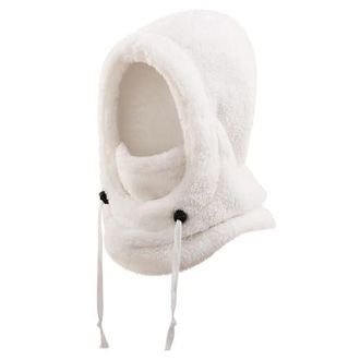 Generic Cache-oreilles chaud et cache-cou - &Eacute;pais visage de ski dhiver, cagoule coupe-vent, design de chapeau int&eacute;gr&eacute;, ajustement extensible confortable | Acc