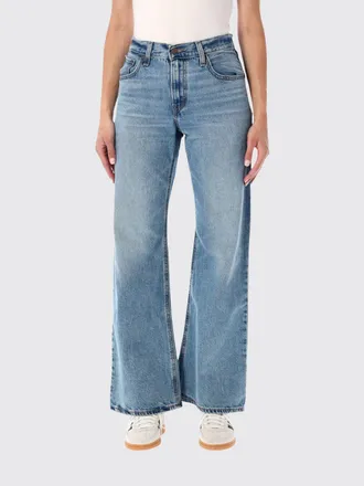Levi's Jean &eacute;vas&eacute; taille mi-haute en denim de coton &agrave; cinq poches