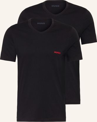HUGO BOSS Hugo 3er-Pack V-Shirts schwarz