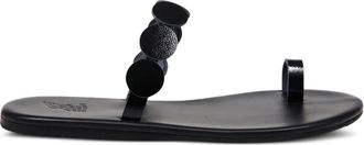 Ancient Greek Sandals Flache Calisto Sandalen - Schwarz