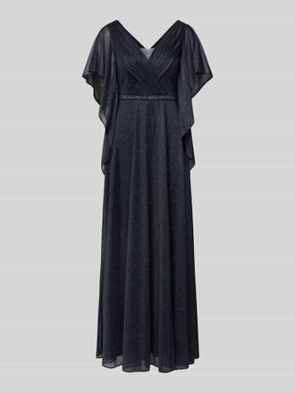 Vera Mont Maxikleid in Glitzer-Optik mit V-Ausschnitt