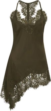 Gold Hawk Femme, Robes, Vert, Taille: 36 FR Pleated Lace Silk Dress