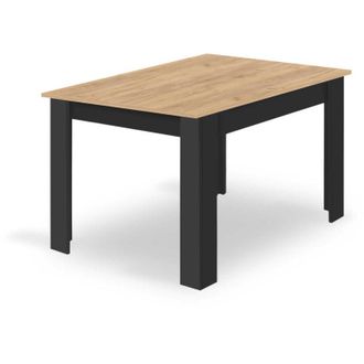 Private Label Table Valora NP 120X80 Artisan, design moderne, pieds noirs
