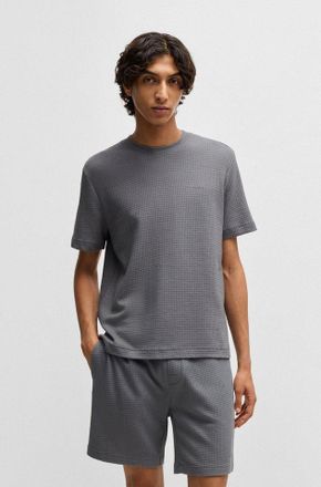 HUGO BOSS T-Shirt,Austin T-Shirt Waffelstruktur und Logo-Stickerei