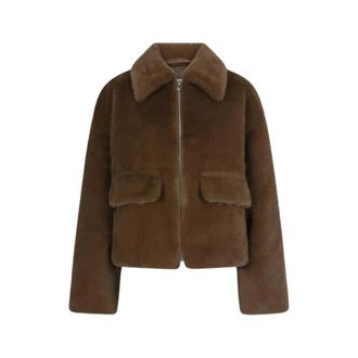 Dante6 Entity Faux Fur Bomberjacke - - Jackets - Damen - Braun - M