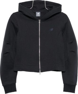 New Balance Logo-embroidered Zip-up Hoodie