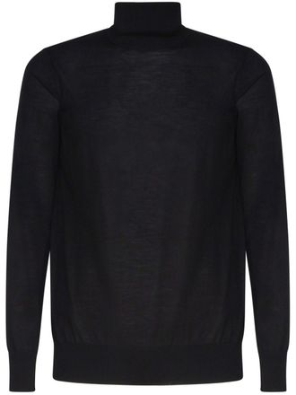 Loro Piana pull &agrave; col roul&eacute; - Noir