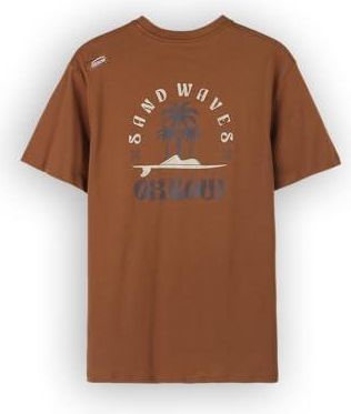 Oxbow Tee-shirt manches courtes eco SANDWAVES Hiver 2025 Manches courtes, Col rond, Motif sur le dos