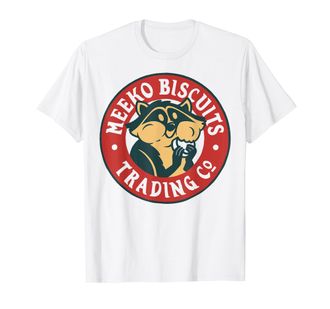 Disney Pocahontas Meeko Biscuits Trading Co Logo T-Shirt