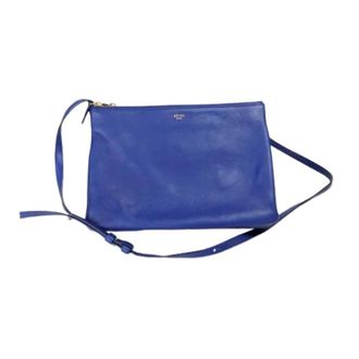 Celine Sac bandouli&egrave;re Trio en cuir Pre-owned - Femme - Pre-owned - Bleu - Taille: ONE Size