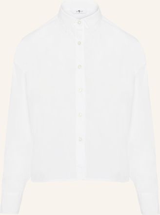 7 For All Mankind Cropped Shirt weiss