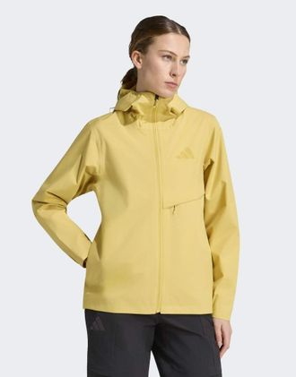 adidas adidas Performance - Terrex Multi Climaproof - 2-lagige Regenjacke in Pyrite-Gelb