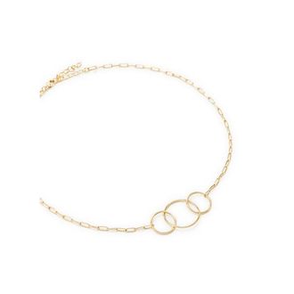 Au Printemps Paris Halskette aus Messing - Gold