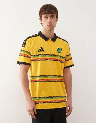 adidas adidas Football - Jamaica World Cup 26 - Heimtrikot in gemustertem Schwarz-Goldfarben