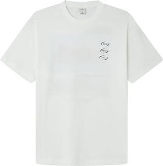 Springfield T-Shirt pour Homme, Blanc Ivoire, M