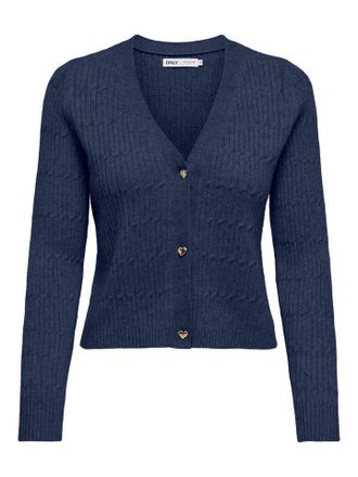 Only Strickjacke ONLKATIA LS CABLE V-NECK CARDIGAN CC KNT
