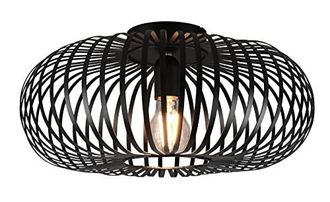 Trio Plafonnier, Johann 1xE27, Durchmesser 40cm, Noir Mat