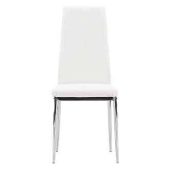 ebuy24 Ebuy24 - Pastill Esszimmerstuhl pu Kunstleder wei&szlig;