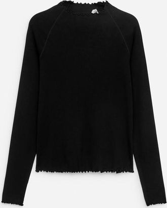 Arket Babylock-Langarmshirt -Schwarz