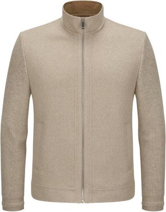 Milestone Hybridjacke MSKennedy mit Wollstrick Ärmeln und taillierter Passform