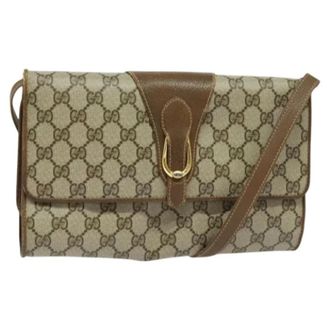 Gucci Pre-owned Cuir sacs-gucci - Femme - Pre-owned - Beige - Taille: ONE Size